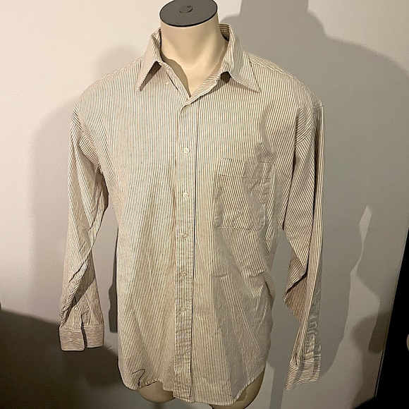 American Outpost | Shirts | American Outpost Yellow Striped Long Sleeve ...